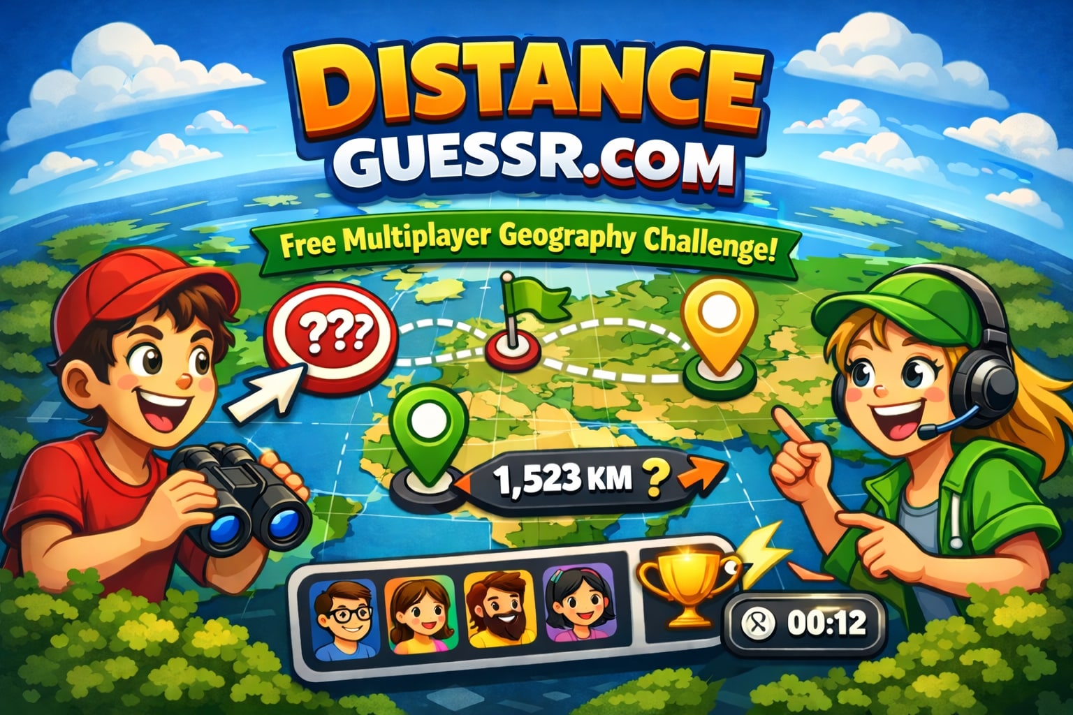 DistanceGuessr – Challenge your geography skills with distance Guessing